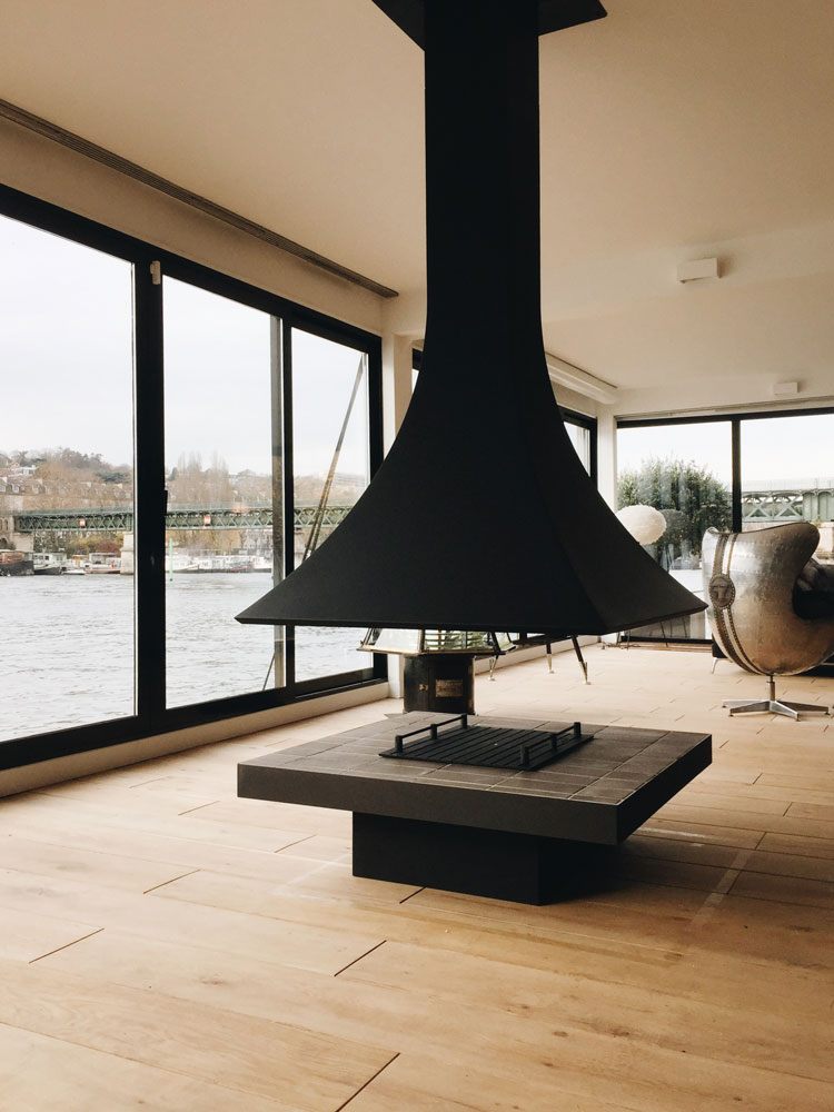 Cheminée JC Bordelet - Julietta centrale - Cheminées Seguin 91